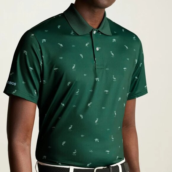 Bonobos | Shirts | Bonobos Green Bird Print Performance Upf 5 Polo ...